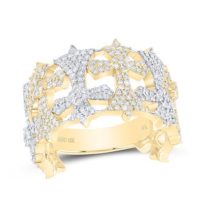 10k Gold Men's Ankh Ring 1-7/8 CTW-DIA – Grillz Masters
