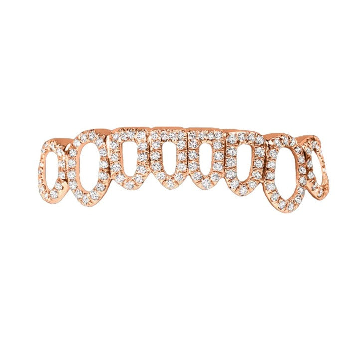Diamond Open Face Grillz Top & Bottom Set – Grillz Masters