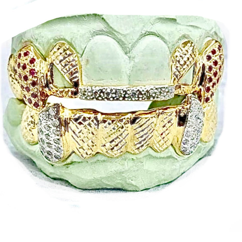 Diamond & Ruby Grillz Set – Grillz Masters