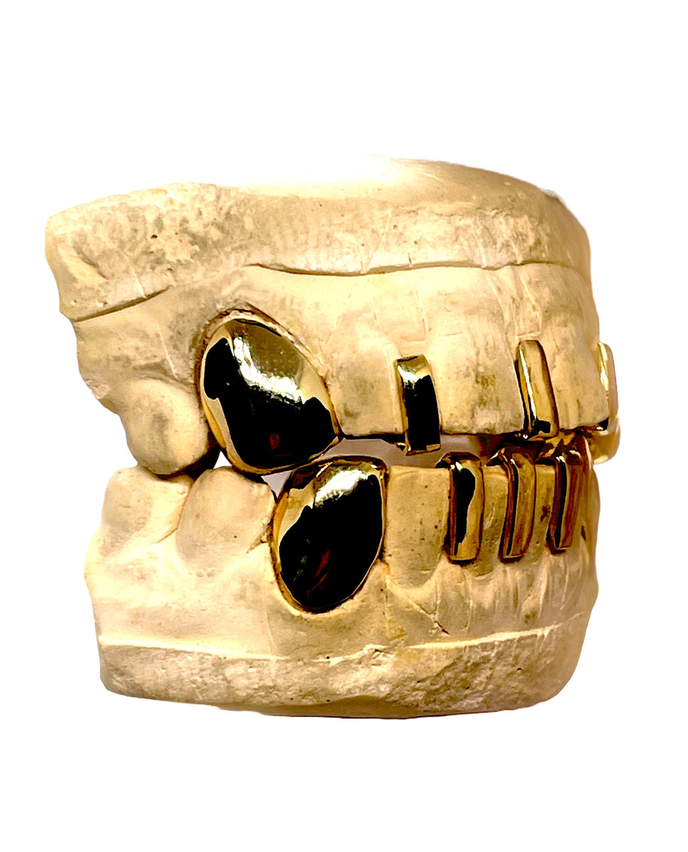 Bars with Solid Fang Grillz Set – Grillz Masters
