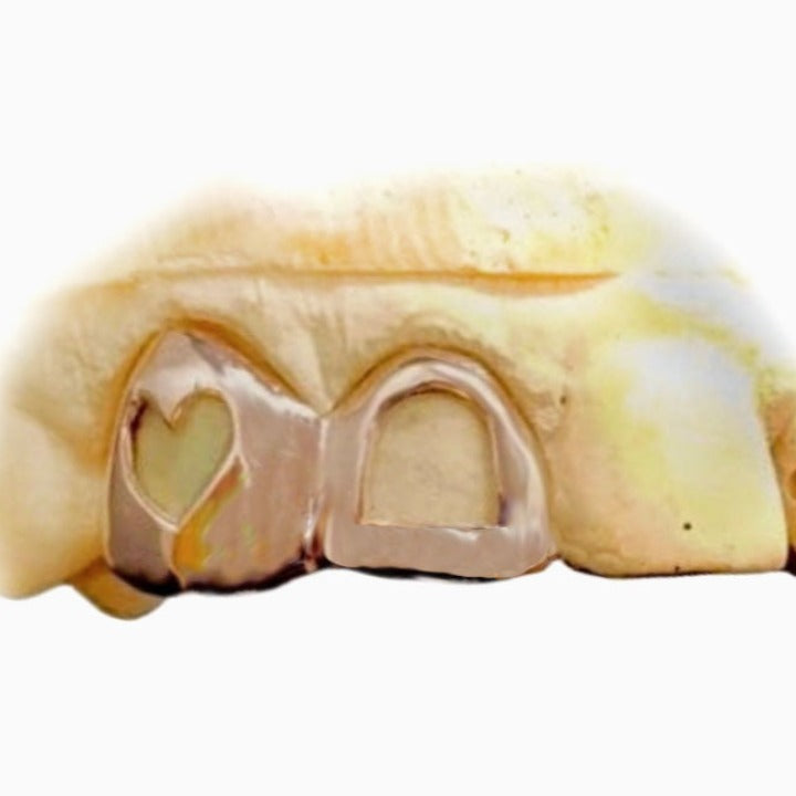 Heart Window Grillz Top or Bottom 2pc – Grillz Masters