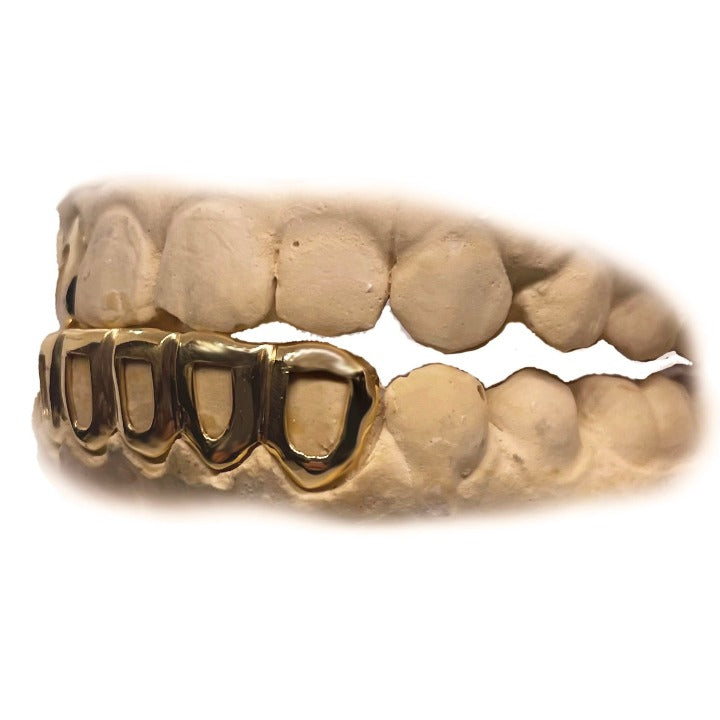 Top Grillz 3pc with Heart Window & Bottom Grillz Custom Set – Grillz ...